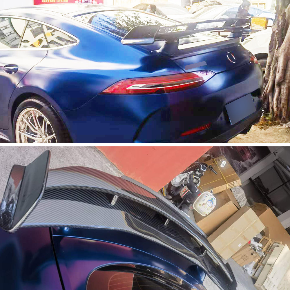 fit Mercedes Benz AMG GT 43 50 53 63S Dry Carbon Fiber Rear Wing Spoil ...