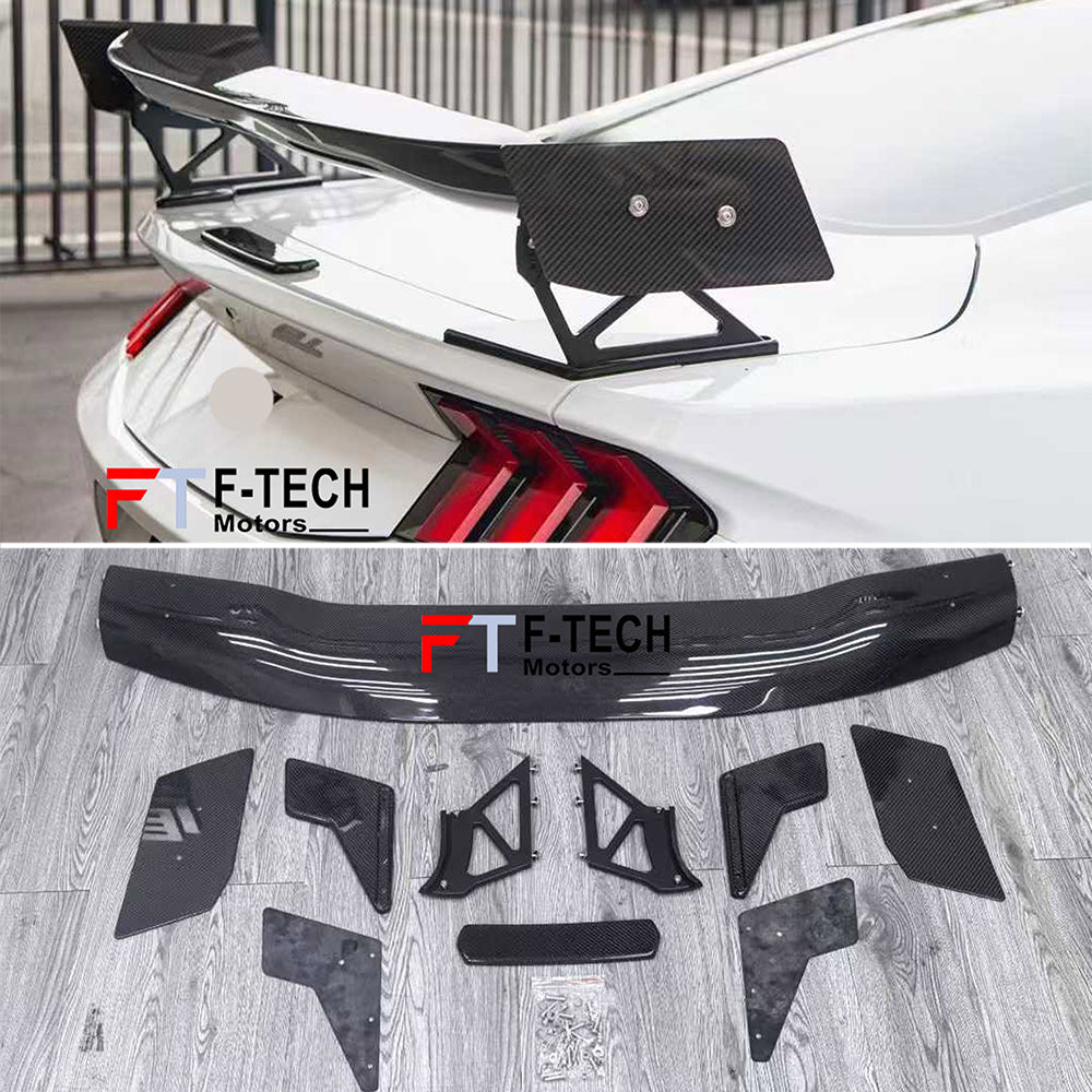 Carbon Fiber Rear Wing Spoiler For Ford Mustang S650 2023+ – F-Tech Motors