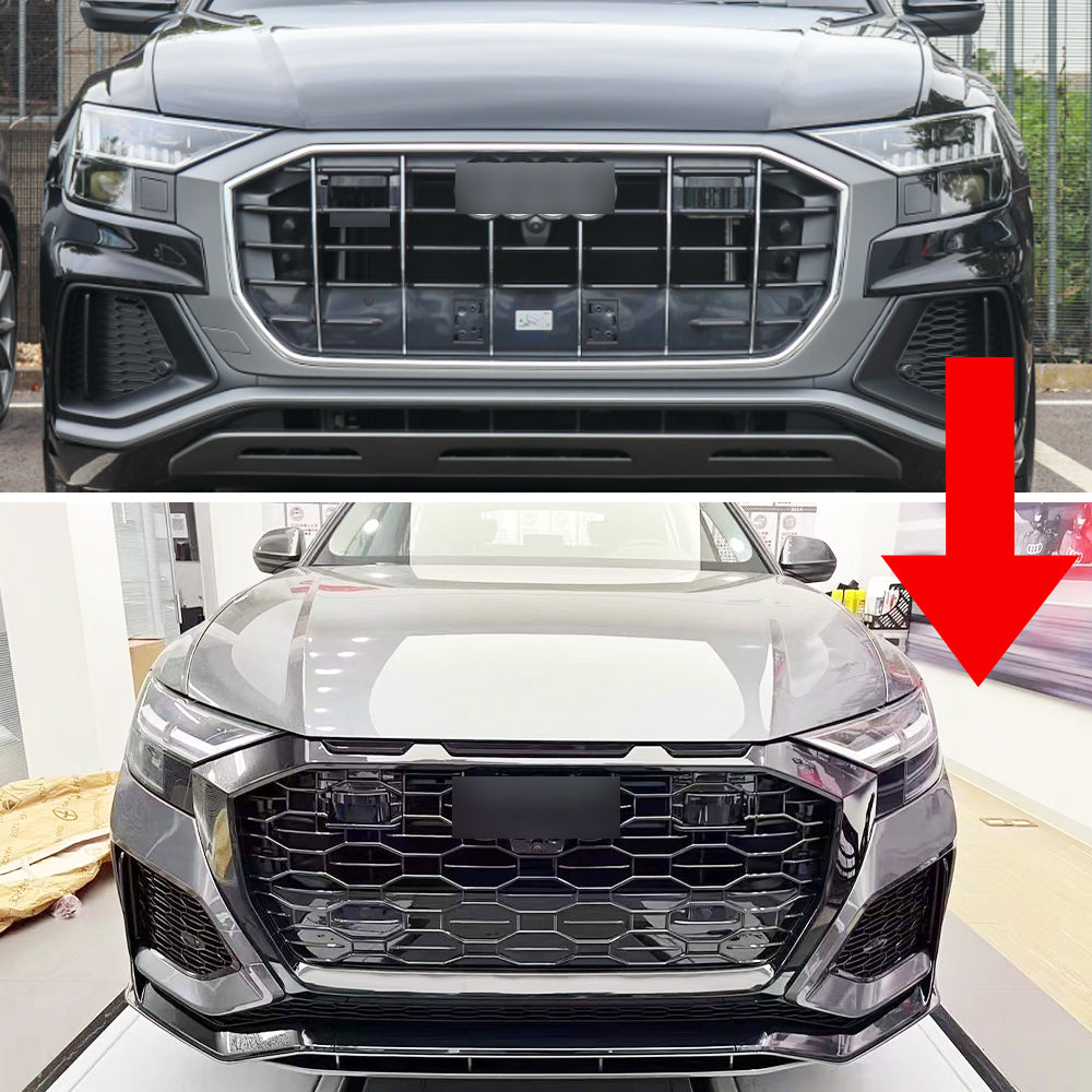 Conversion Body Kit Upgrade fits Audi Q8 2019-2023 into new Audi RS Q8 ...