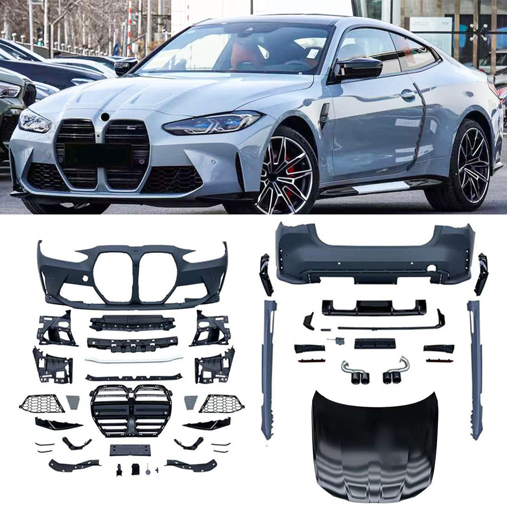 BMW M4 G82 Conversion Upgrade Body Kit Fit BMW 4 Series G22 G23 2020 ...