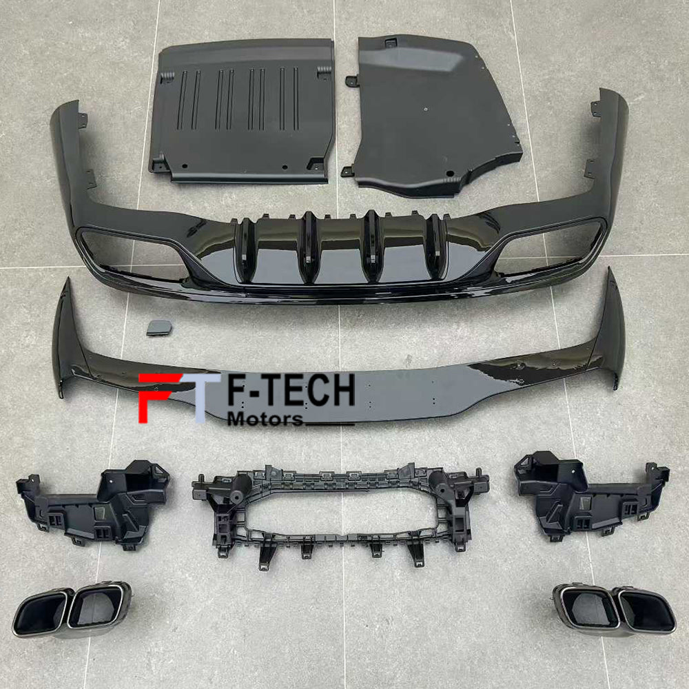 CLE 63 AMG Style Rear Diffuser Exhaust Tips For Mercedes Benz CLE C236 ...