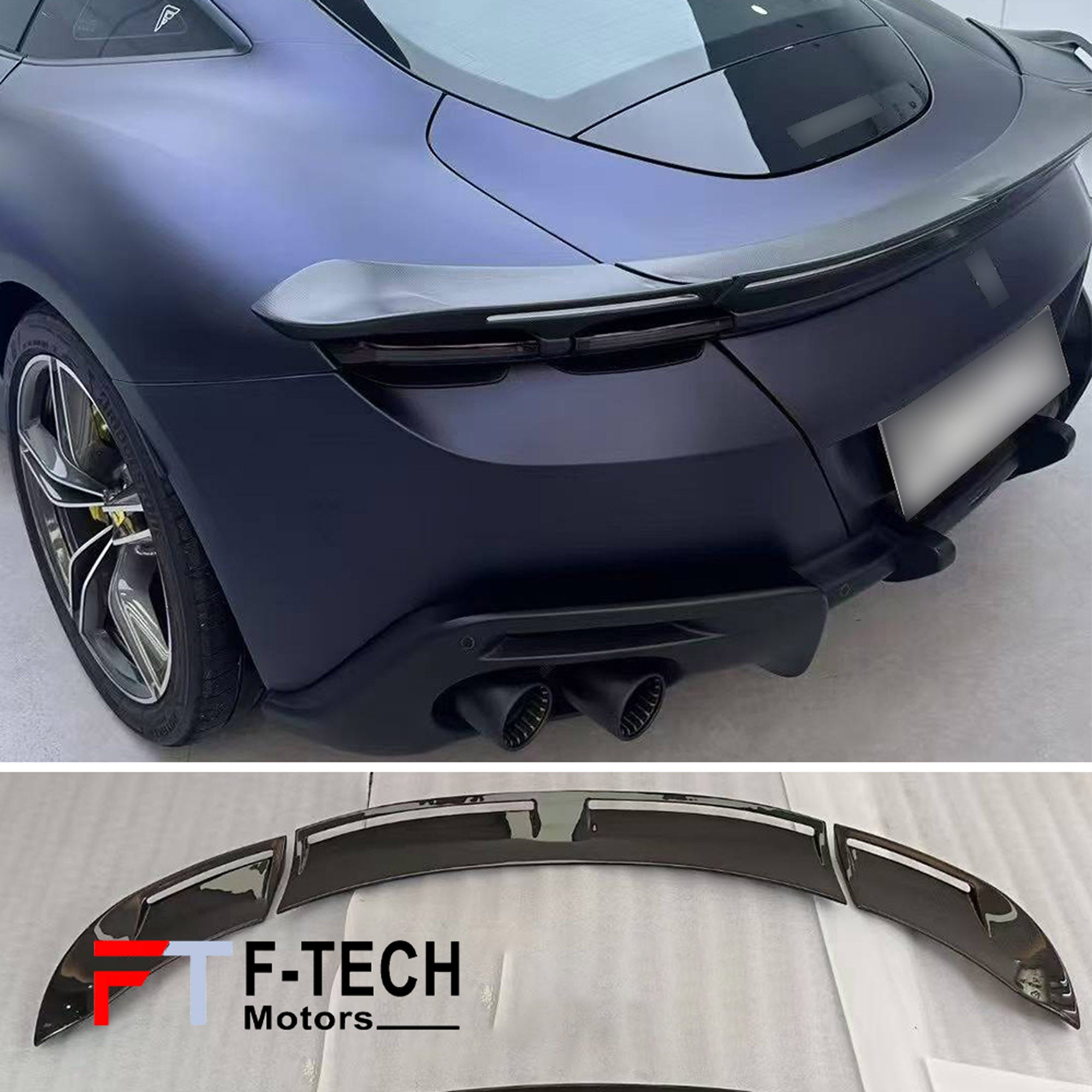 Carbon Fiber Rear Trunk Spoiler For Ferrari Roma 2020+ – F-Tech Motors