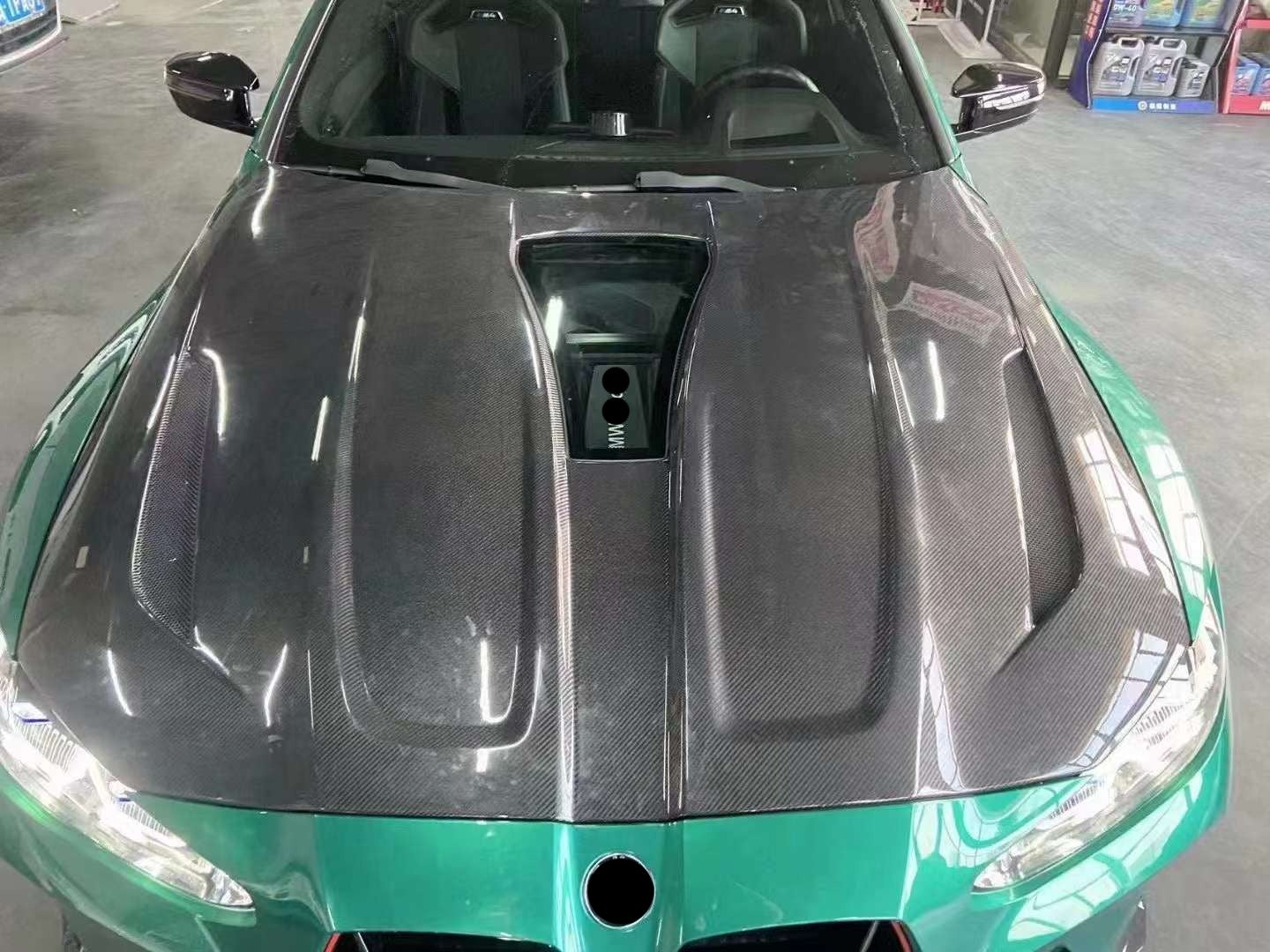 Carbon fiber hood bonnet kit IMP style fit new BMW M3 G80 BMW G82 2021 ...
