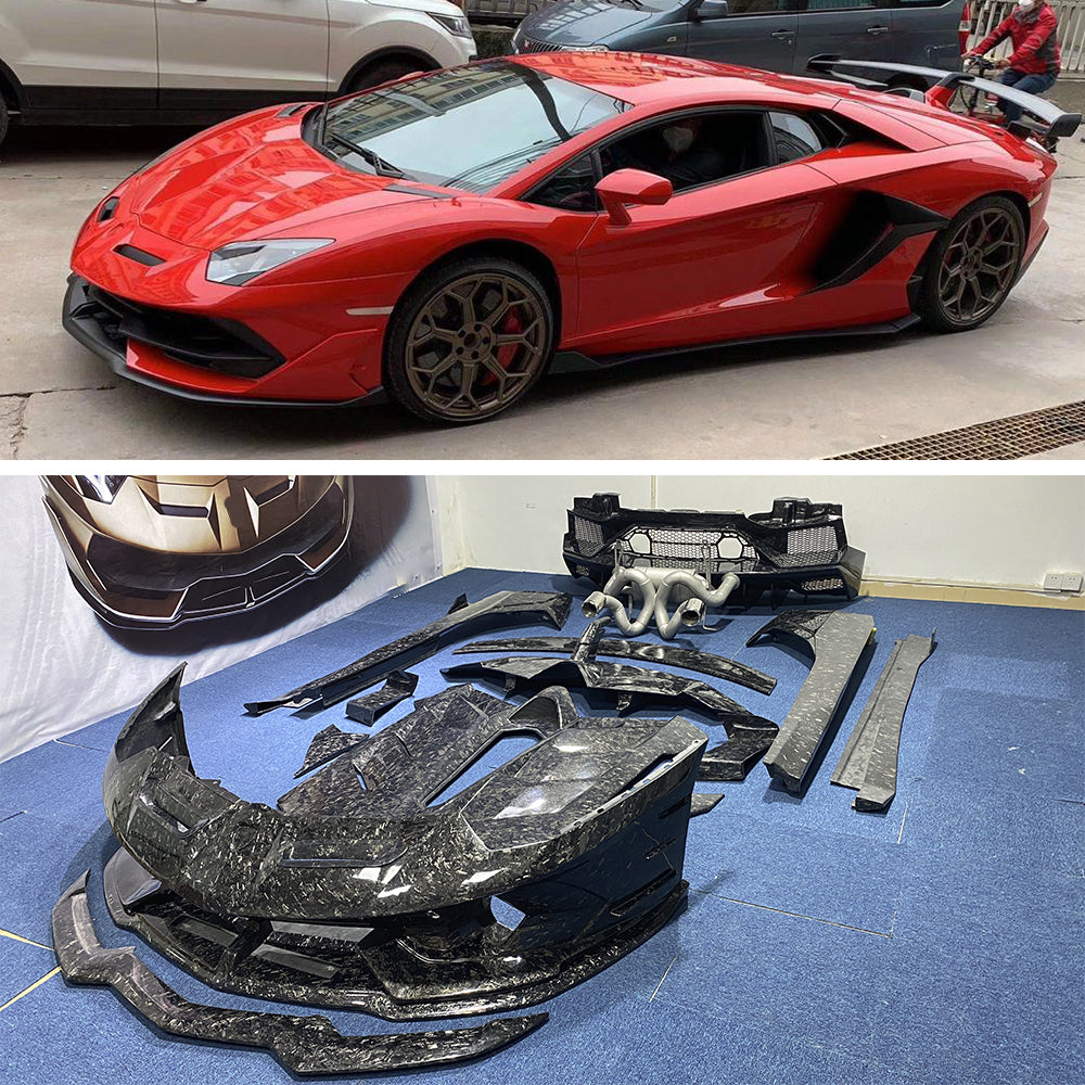 Forged carbon fiber LP770 SVJ body kit for Lamborghini Aventador LP700 ...