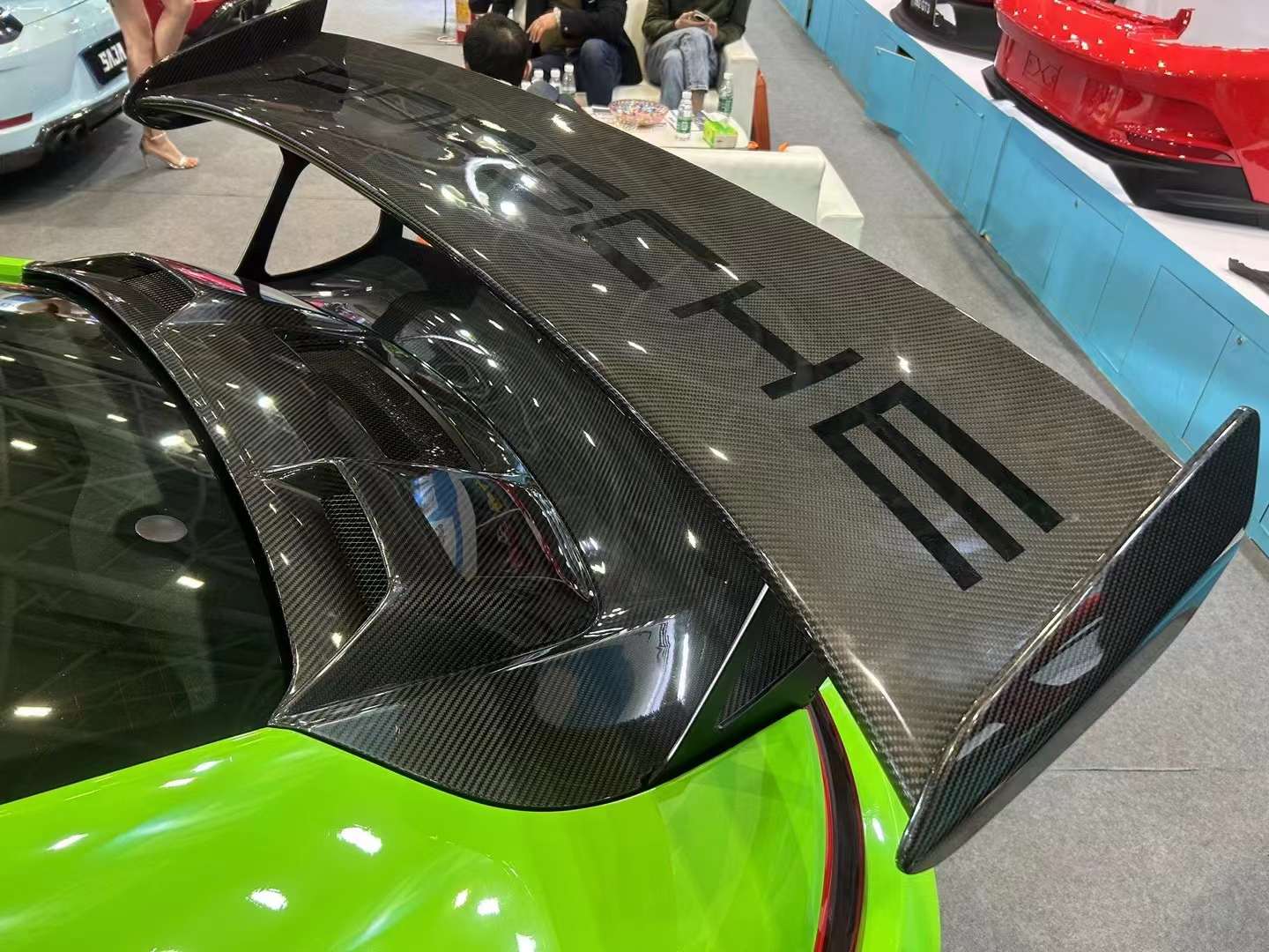 GT2 RS dry carbon fiber wing rear spoiler fit Porsche 911 991.2 Turbo ...