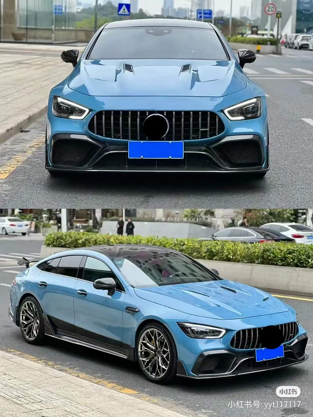 Carbon fiber body kit fit Mercedes Benz AMG GT63S X290 4 doors 2019UP ...