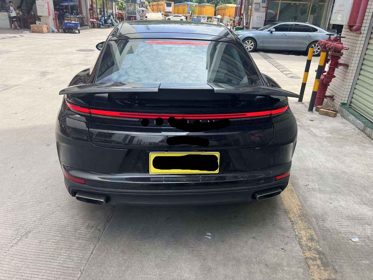 Retractable rear trunk spoiler fit new Porsche Panamera 971 3 gen 2024 ...