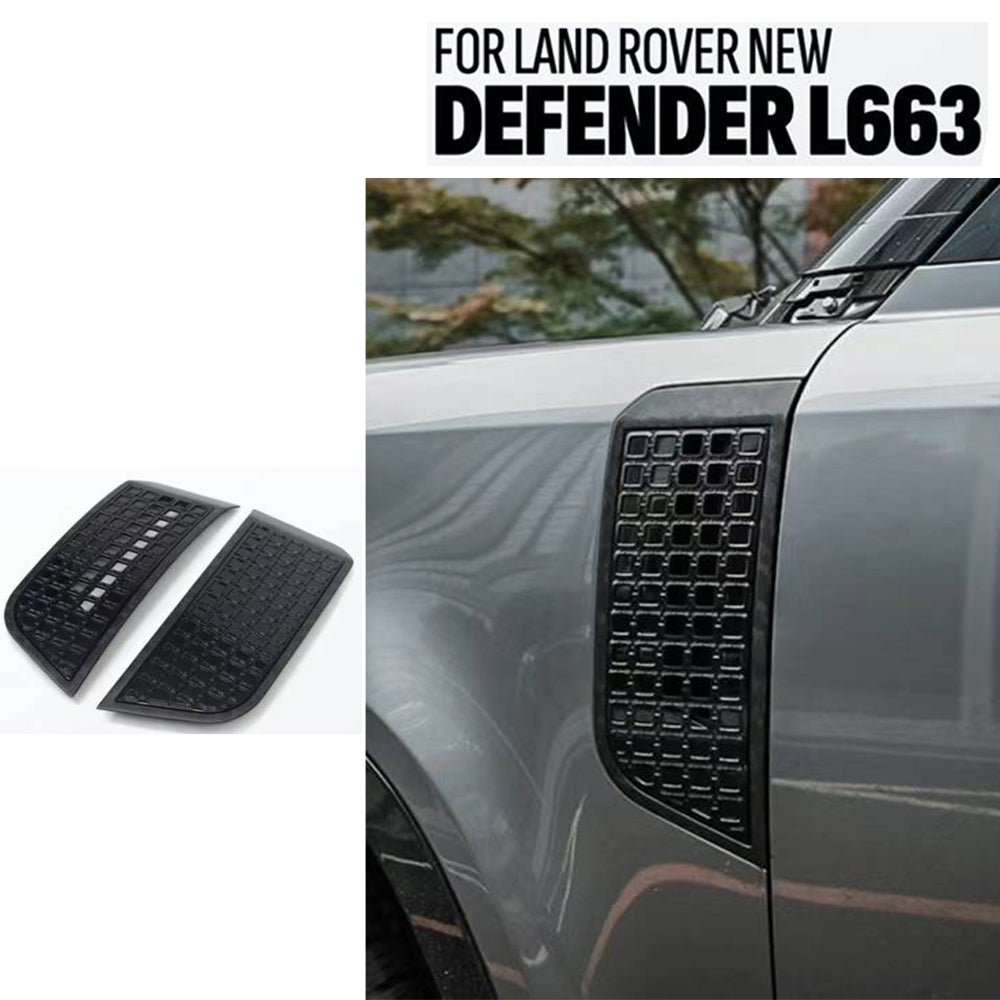 Octa Style Plastic Fender Vents Trim for New Land Rover Defender L663 ...