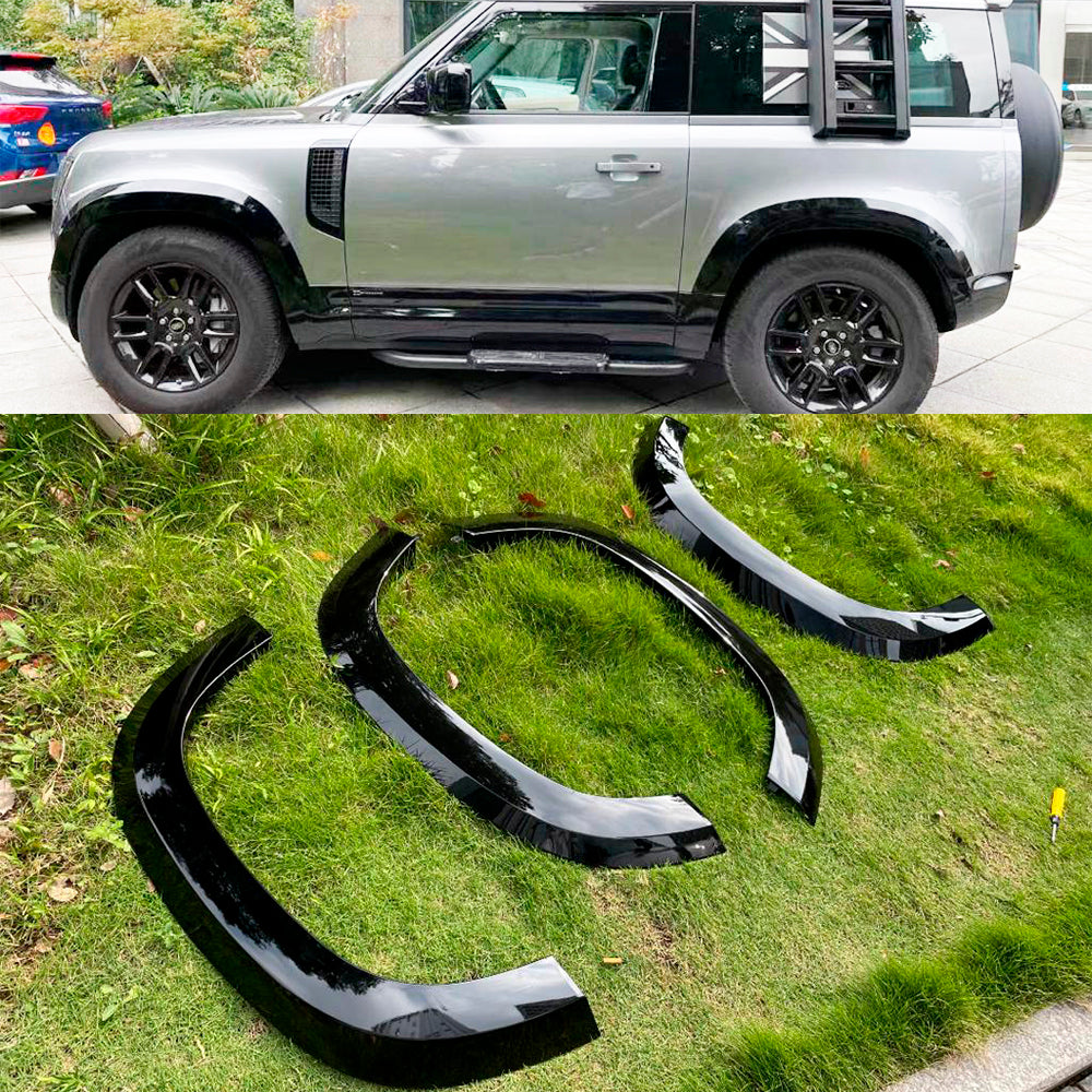 Gloss black fender flares for Land Rover Defender L663 90 2020+ – F ...