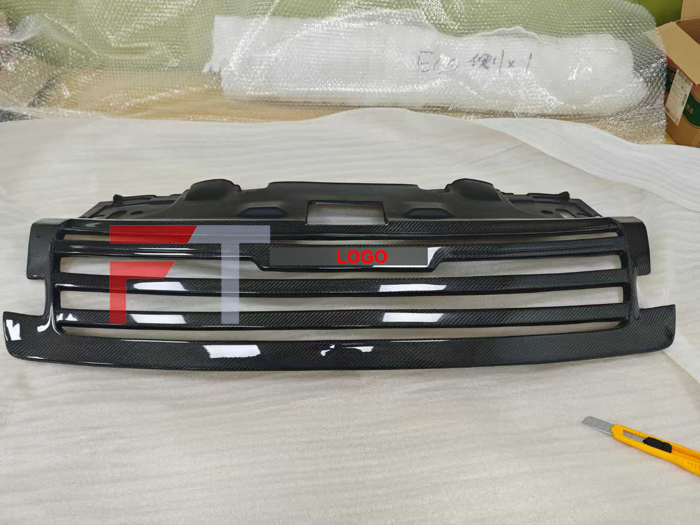 Dry carbon fiber style front grille for Land Rover Range Rover L460 20 ...